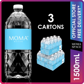 Buy 3 cartons MOMAwater 1500mL (3 cartons x 8 bottles) - Pure Drinking ...