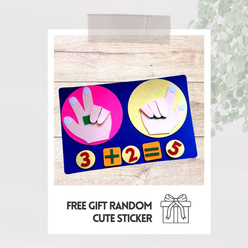 Kindergarten Mathematics Felt Toy (Fingers & Apples) | Shopee Malaysia