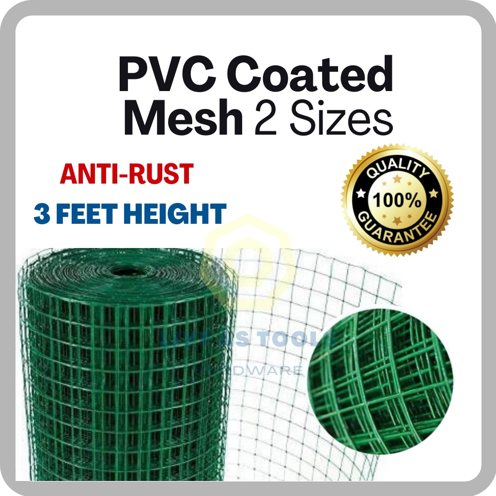 PVC Coated Netting Anti Rust / Mata Punai Besi Tahan Karat / Garden ...