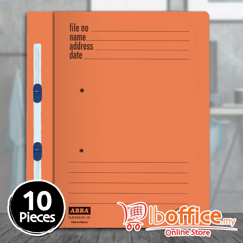 Manila Flat File - ABBA 102PM - Orange - 10pcs | Shopee Malaysia