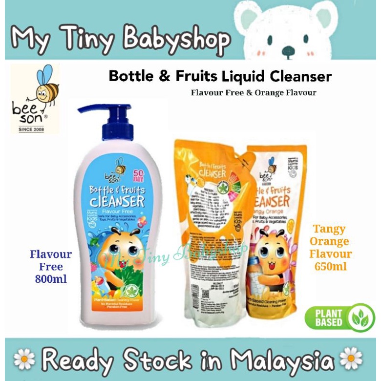 Beeson Bottle & Fruits Cleanser Bee Son Liquid Cleanser | Shopee Malaysia