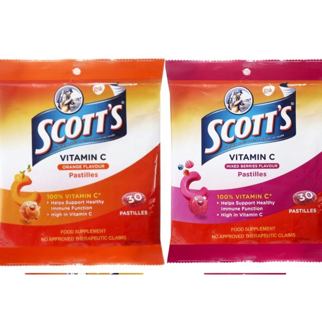 Scott’s Vitamin C 30 Pastilles Rich In Vitamin C Tinggi Dengan Vitamin ...
