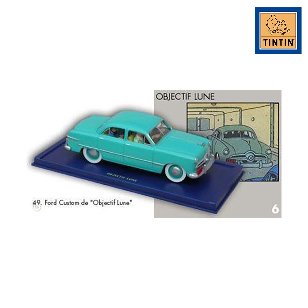 Tintin Collectible Diecast Model Car 1/43 Scale: Ford Custom | Shopee ...