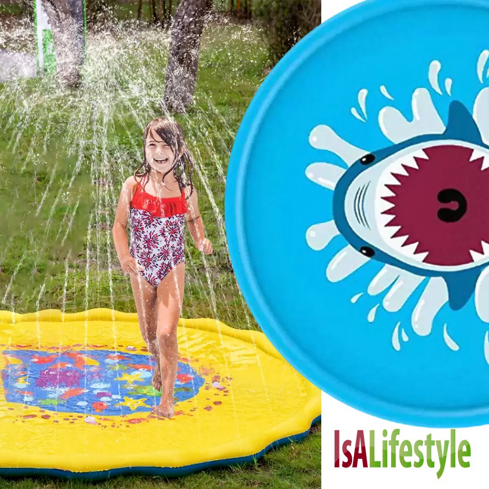 🏭outdoor water🏭 IsALifestyle 100/170cm Sprinkle Splash Pool Water Pad ...