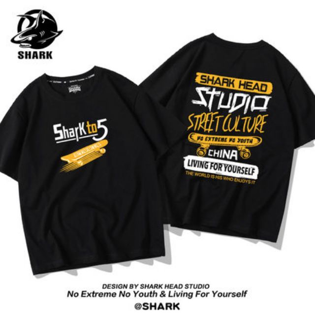 (Pre-order) Shark Fashion Clothing Hypebeast Streetwear 100% Cotton Men ...