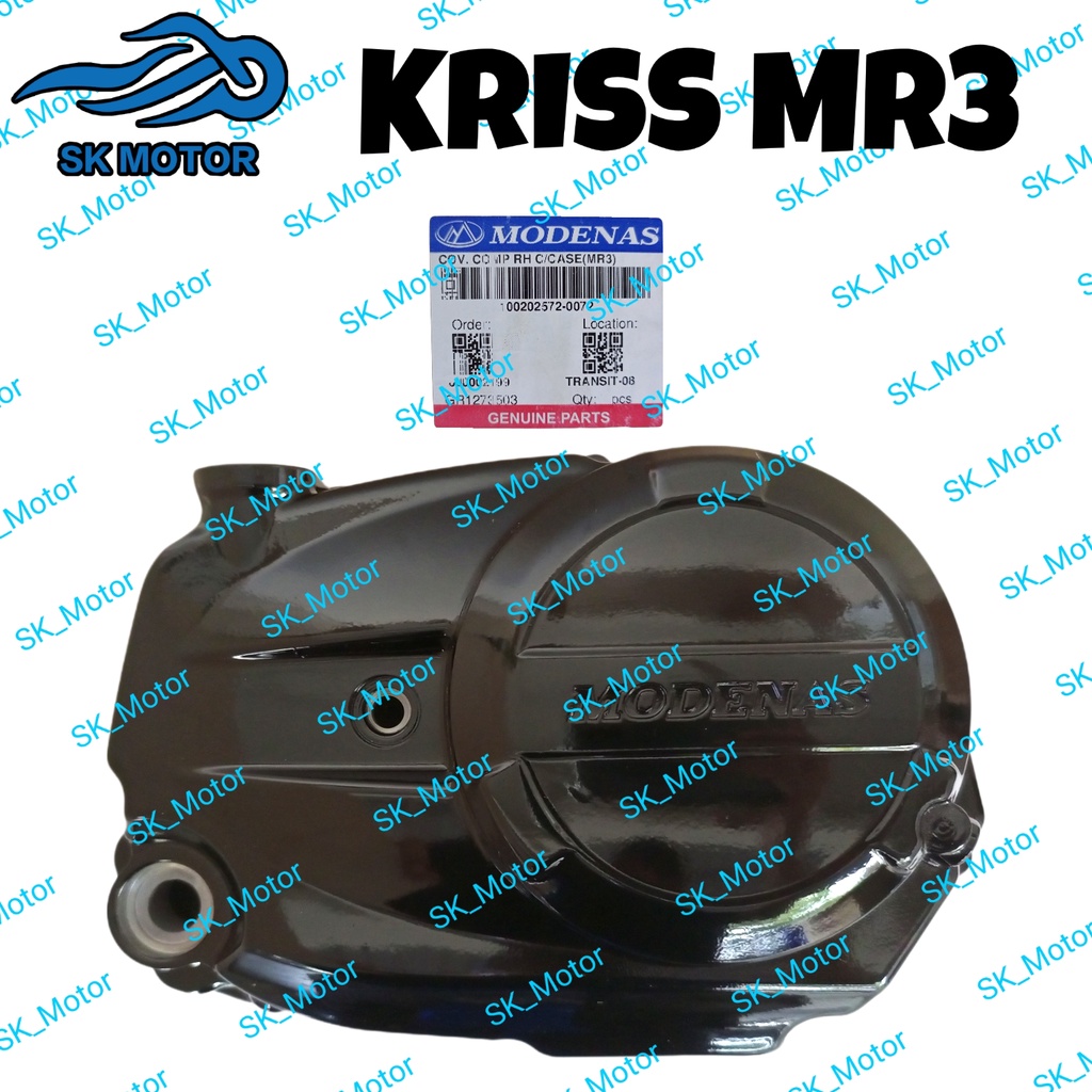 Modenas KRISS MR3 EURO 3 (Black) Original Clutch Cover / Crankcase Cover / Right Engine Cover ...