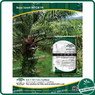Real Strong MPOB F4 Bio-Chemical Fertilizer NPKMB 9-6-18-2+0.5 25KG ...