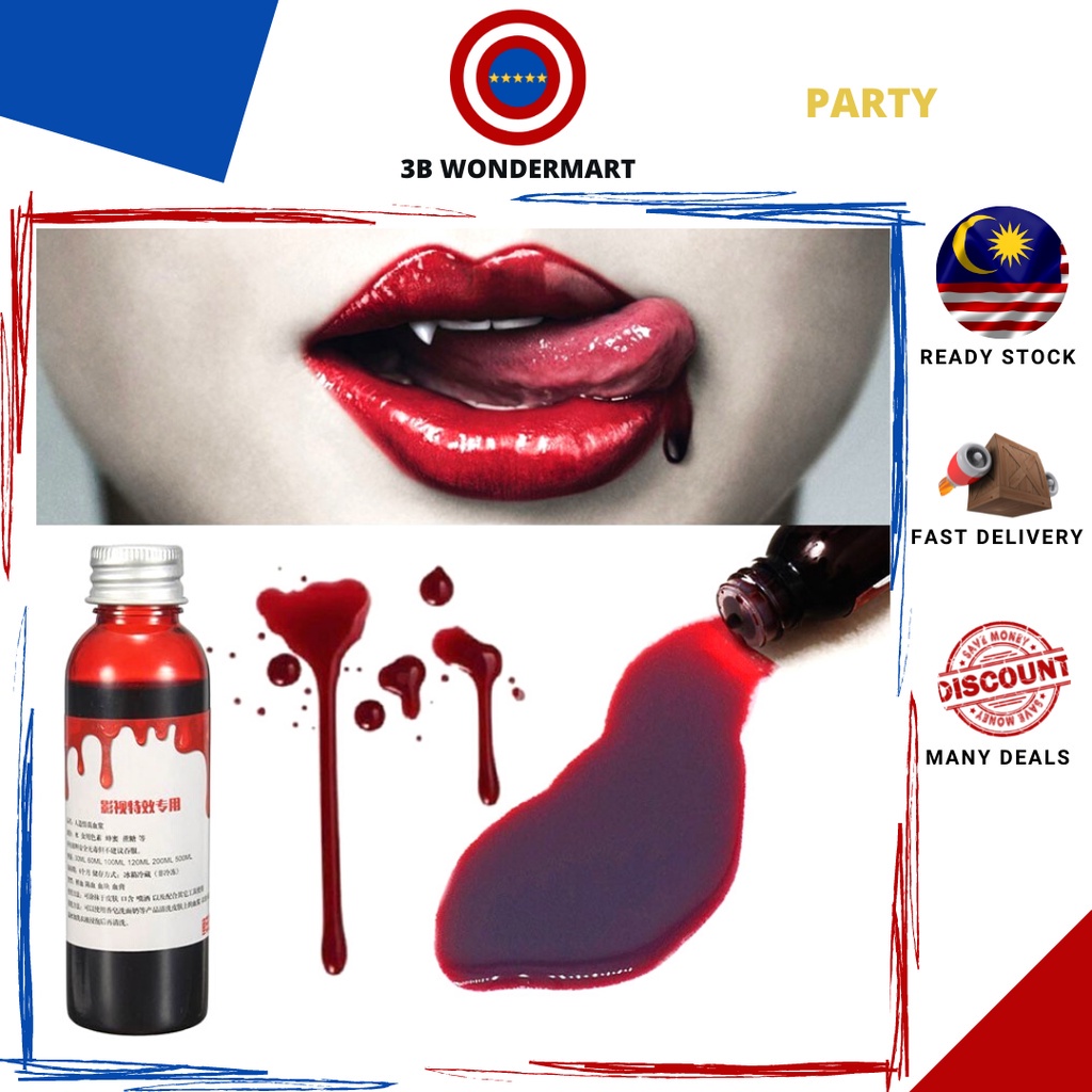 Artificial Fake Blood Red Face Body Makeup Film TV Prop COS Simulation ...