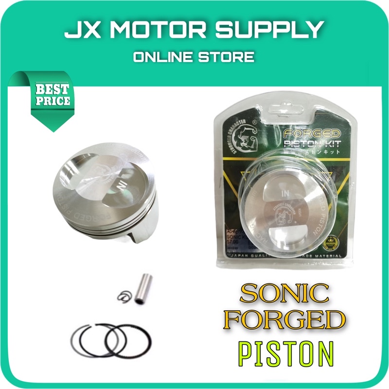 SONIC RACING PISTON (FORGED) 53MM/56MM/57MM/58MM/59MM/60MM/62MM/63MM ...