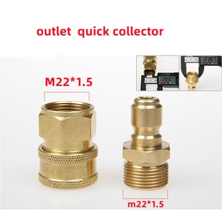 M22 Adapter For High Pressure Wash Machine Water Outlet Set Quick ...