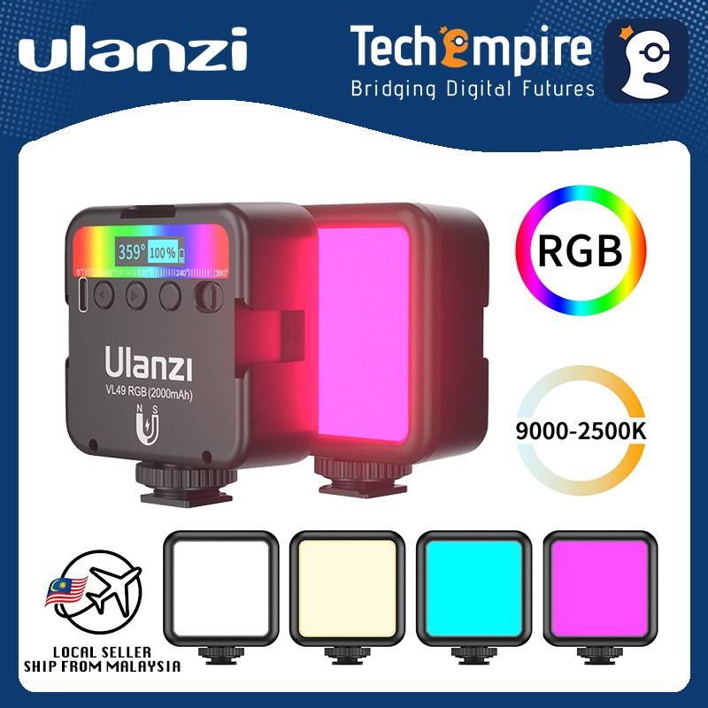 New Ulanzi VL49 Mini Portable Pocket Photographic Lighting RGB LED ...
