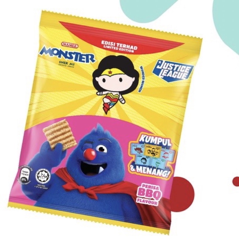 Mamee Monster Noodle Snack BBQ flavor 6pktx25g | Shopee Malaysia