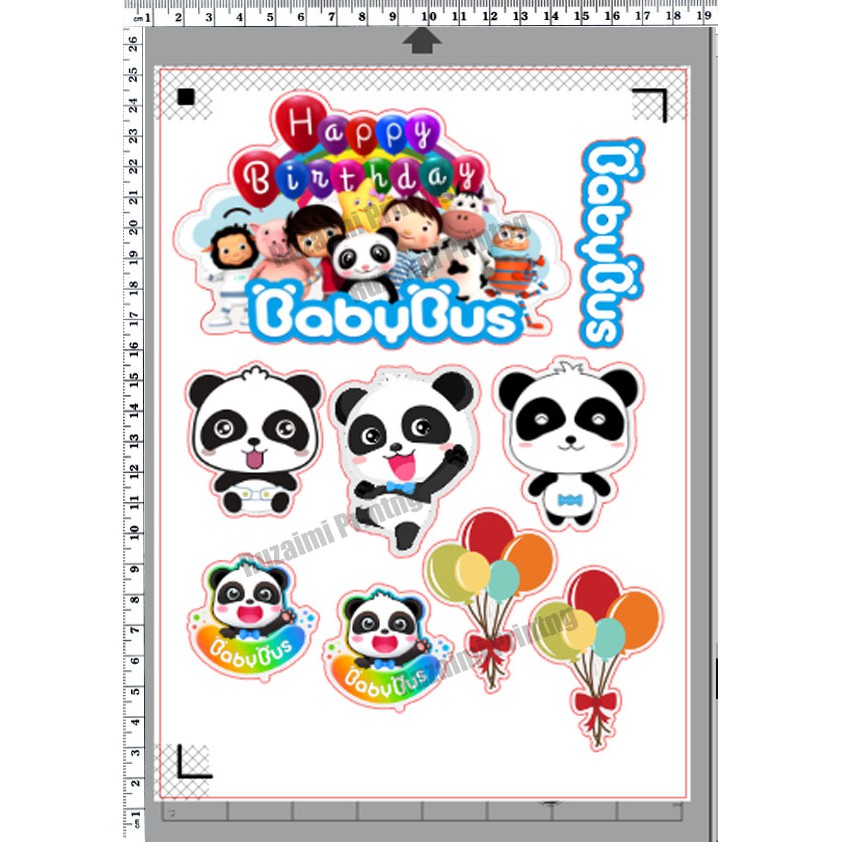 Babybus Cake Topper 001 | Shopee Malaysia