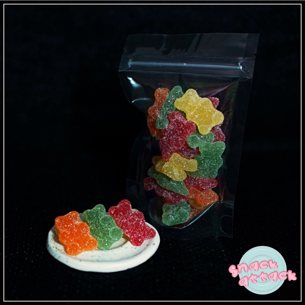 Bebeto Sour Bear Gummy Candy - 100g [REPACK] [Resealable Zip Lock Bag ...