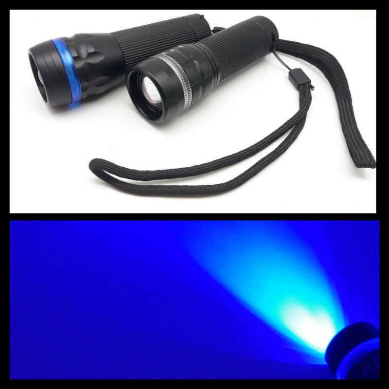 Torchlight Blue Light ( Zoom flashlight) | Shopee Malaysia