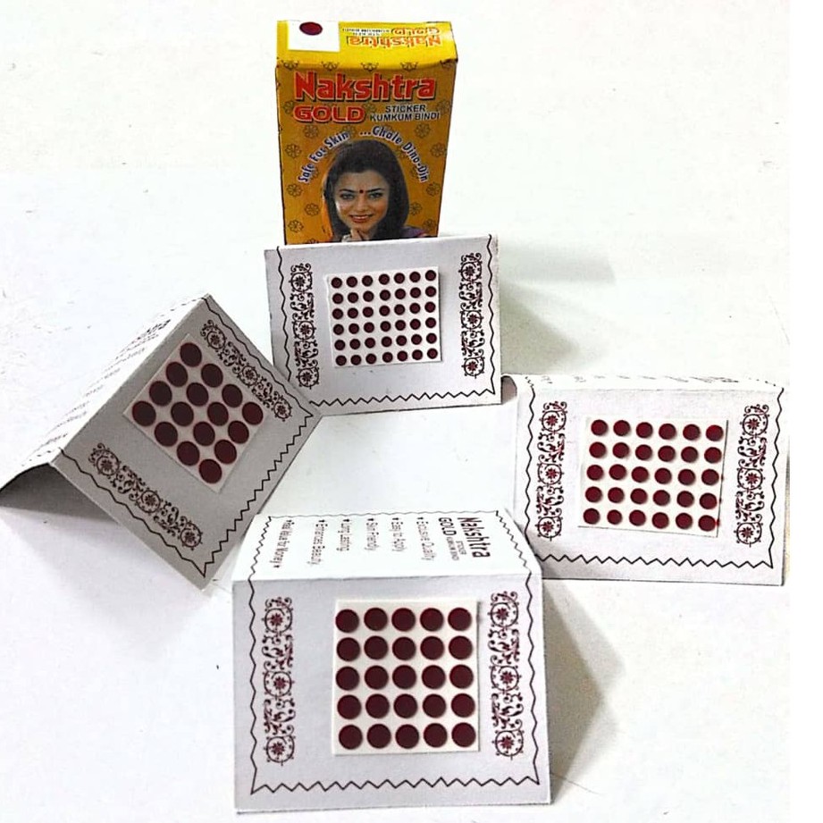 Nakshtra Sticker Pottu / Bindi ( Deep Red / Merun ) | Shopee Malaysia