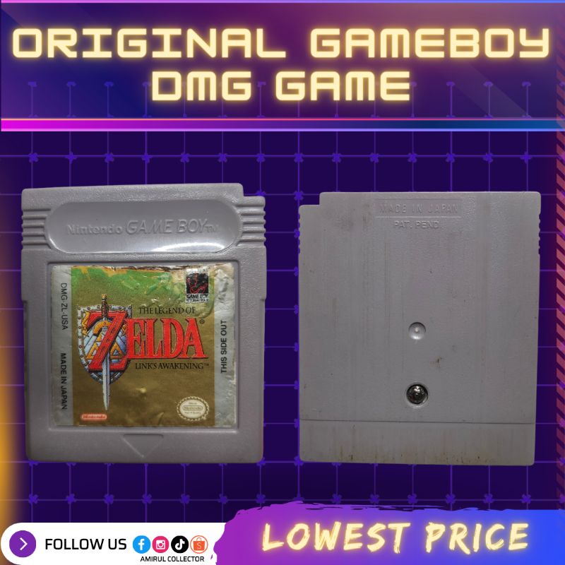RARE Original Nintendo Gameboy The Legend Of Zelda Catridge | Shopee ...