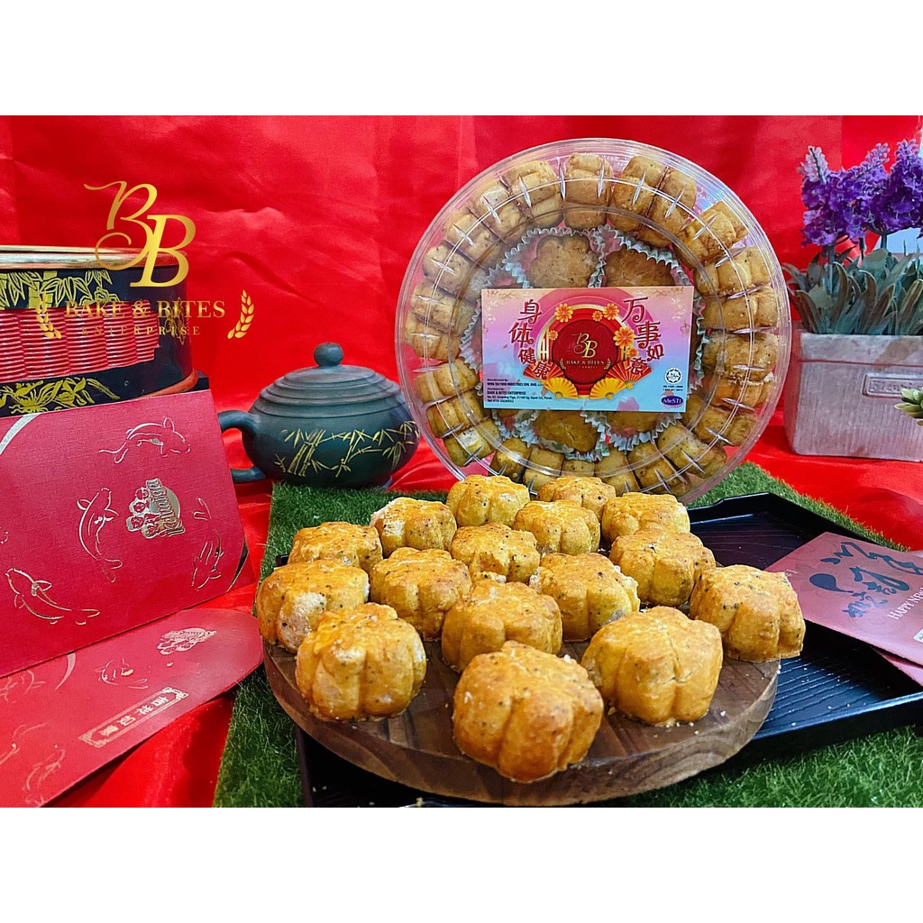 CNY Biscuit 年饼 Yam Cookies 芋头奶油饼干 /Yam Biskut [Homemade] 230gm ...