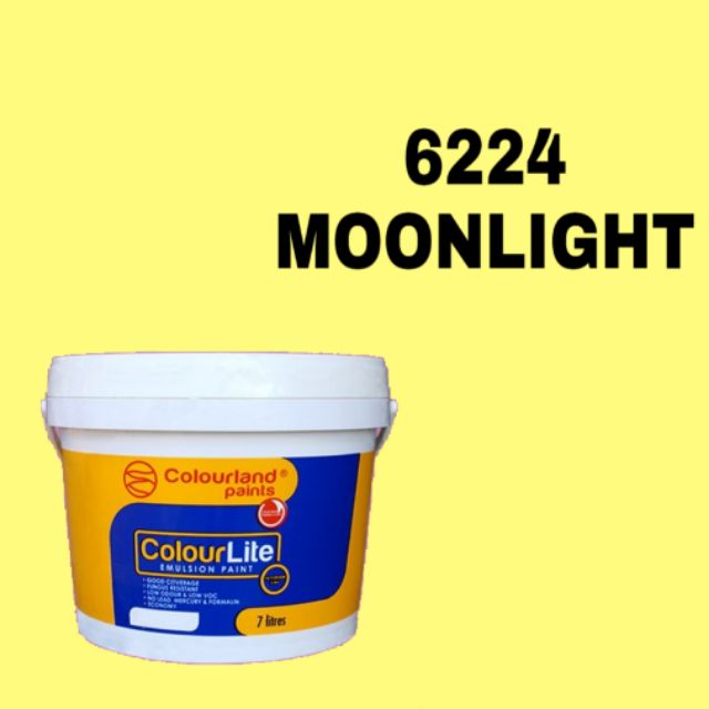 7LITRE COLOURLAND COLOURLITE EMULSION PAINT (6224 MOONLIGHT) | Shopee ...