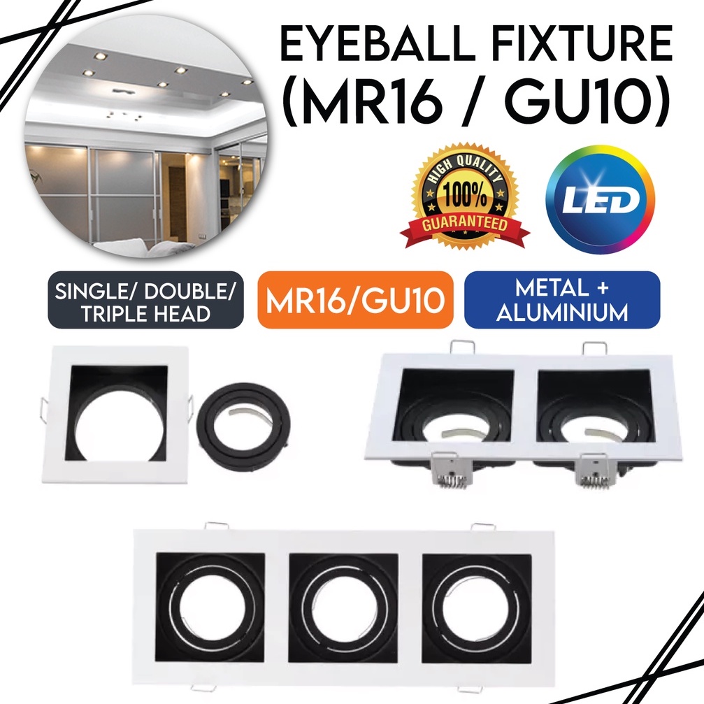 LED Eyeball Fitting/Casing Black/White Downlight Casing LED Spotlight ...