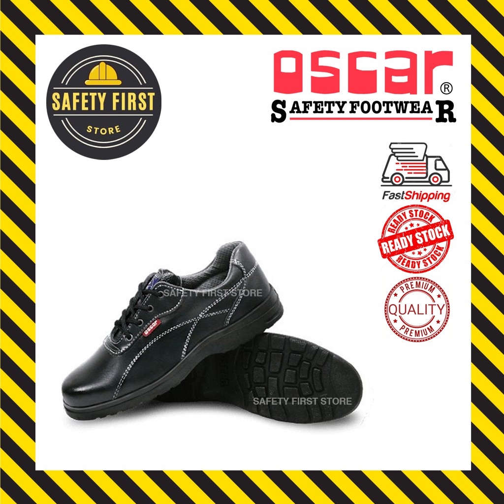Oscar Safety Shoes Angel 901 Lady Black – Lace Up Low Cut Shoes ...