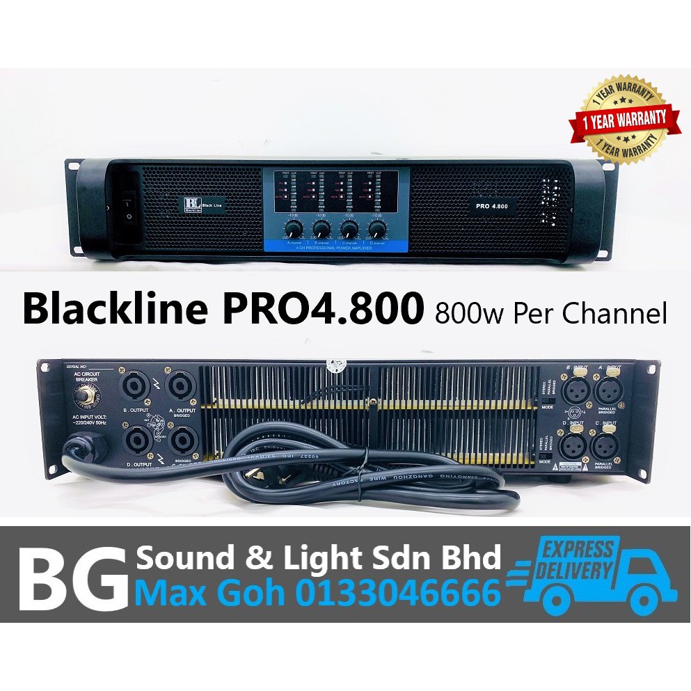 800w 8 ohm amplifier with 4