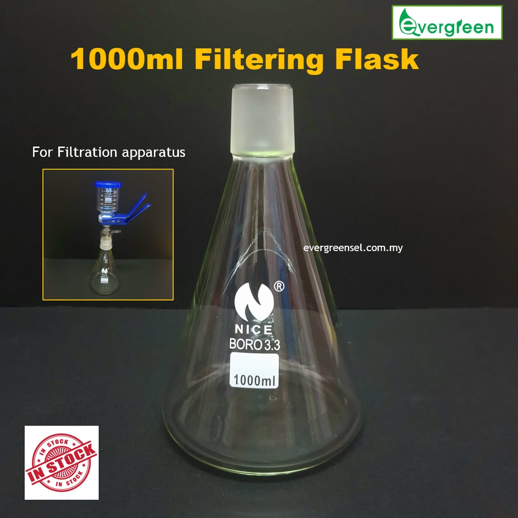 Filtering Flask 1000 ml ( Accessories part for Vacuum Filtration Set ...