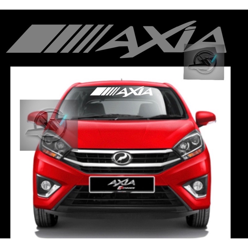 (Ready Stock)S239# Axia Windscreen Sticker (No Background) | Shopee ...