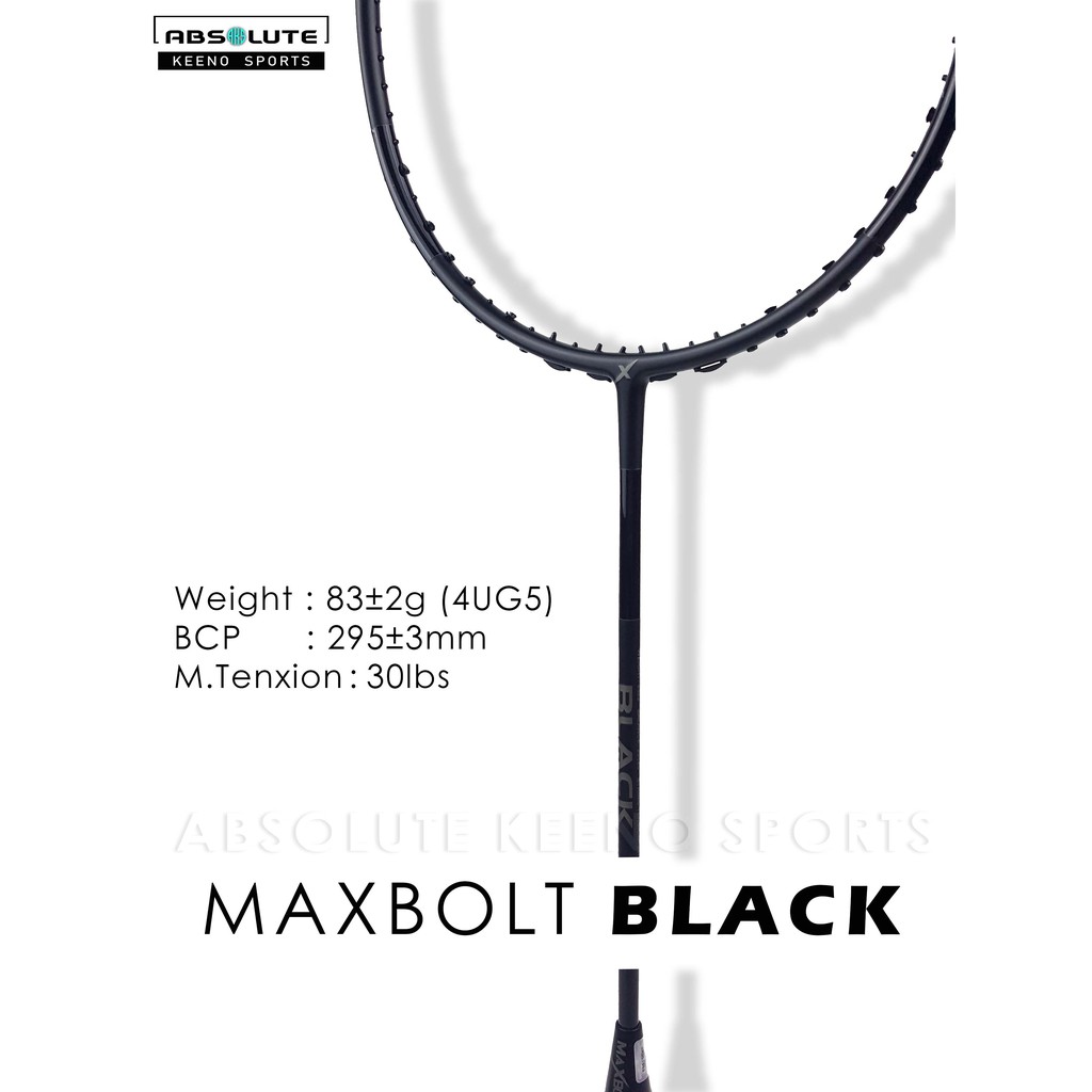 Maxbolt BLACK Badminton Racket | Shopee Malaysia