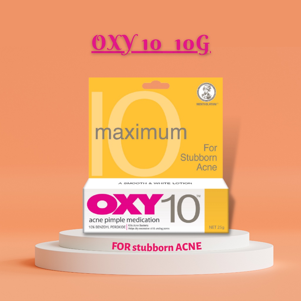 OXY 10 10G- FOR STUBBORN ACNE/PIMPLES | Shopee Malaysia