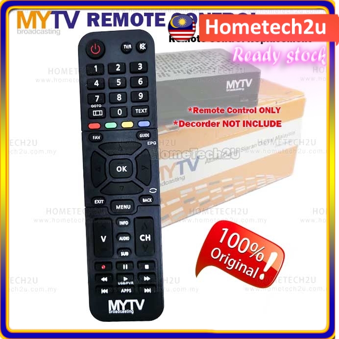 🔥Ready Stock 🇲🇾Msia-Original Mytv Remote Control For MYTV Decoder (Use ...