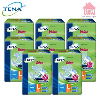 Tena Value Adult Tape Diaper M12/L10 (8 Packs) | Shopee Malaysia