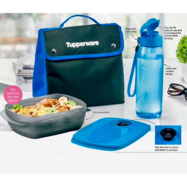 Tupperware Executive Lunchbox Set | Shopee Malaysia