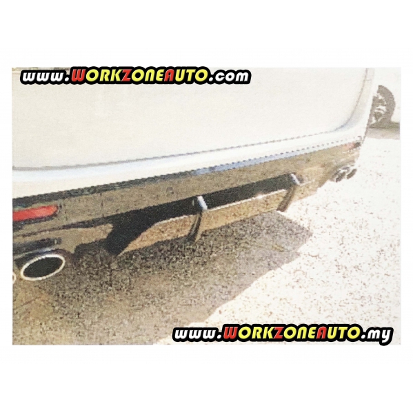 B1515 Toyota Vellfire Fiber Rear Diffuser (Rojam) For GS Bumper Only ...