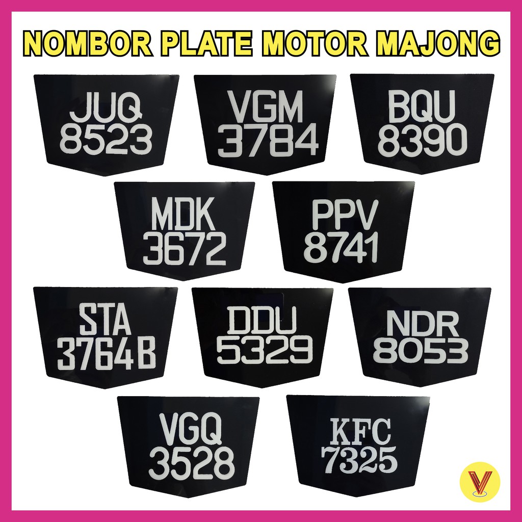 V PLATES ENTERPRISE, Online Shop | Shopee Malaysia