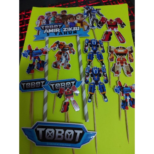 Tobot Cake Topper Shopee Malaysia
