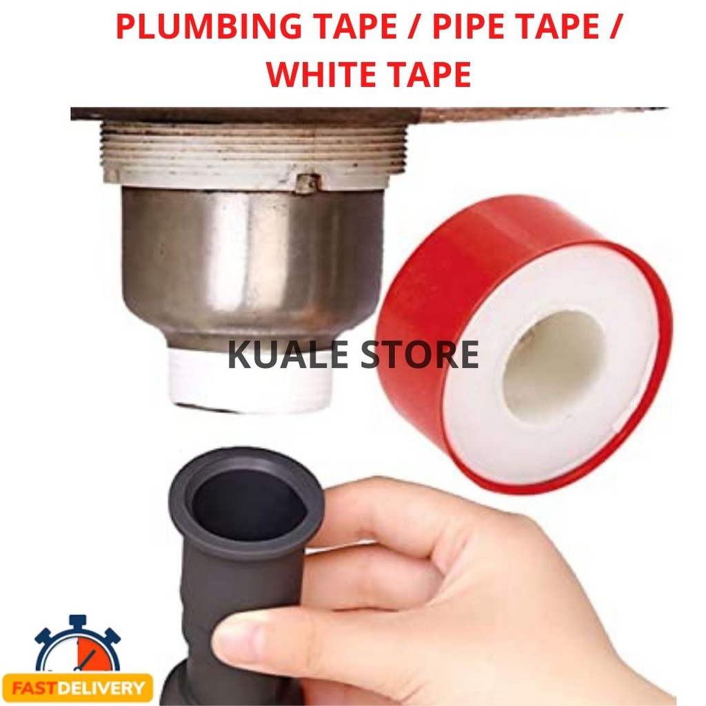 SHIP NOW!- PTFE Thread Seal Tape Plumbing Tape White Tape Pipe Tape Teflon Tape / Pita Paip Tape ...