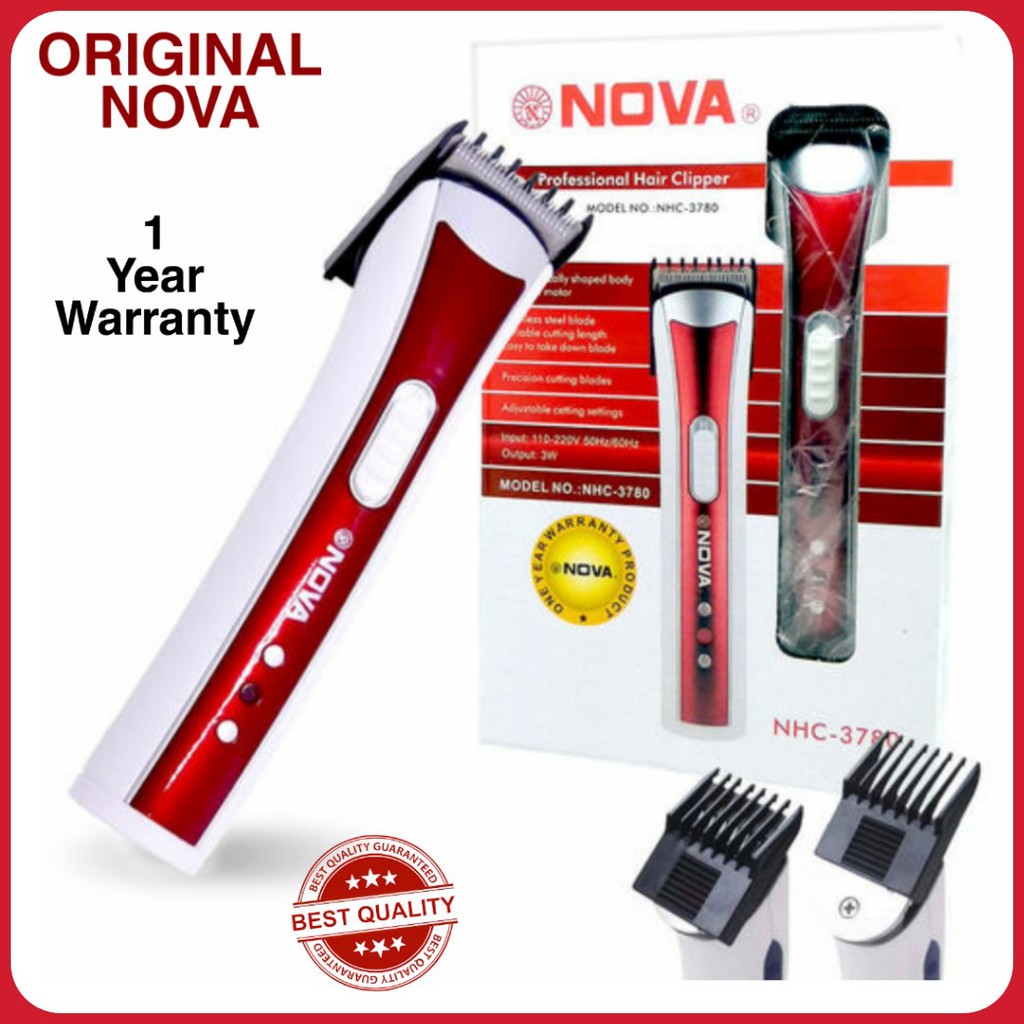 Nova NHC3780 Rechargeable Hair Clipper/Shaver/Trimmer/Cutter.(ready ...