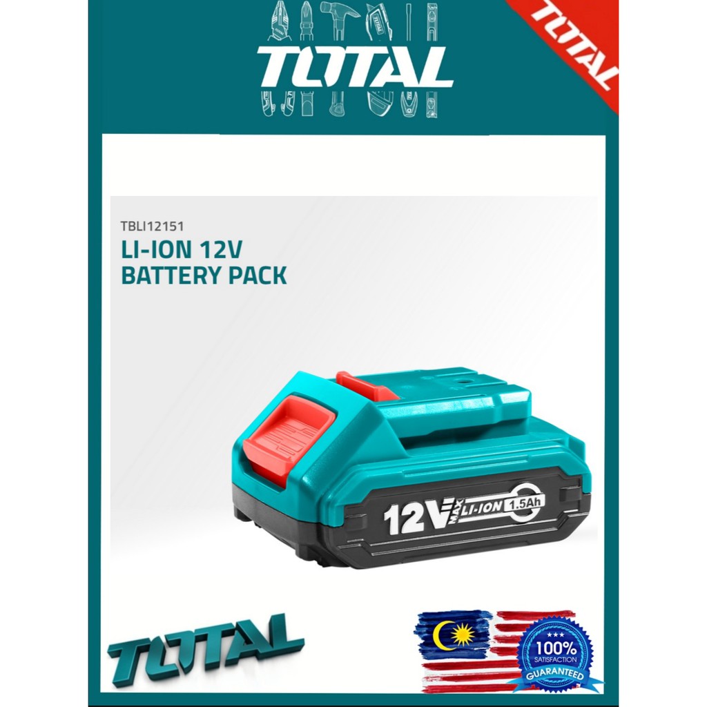 TOTAL Li-ion 12V Battery Pack - TBLI12151 | Shopee Malaysia