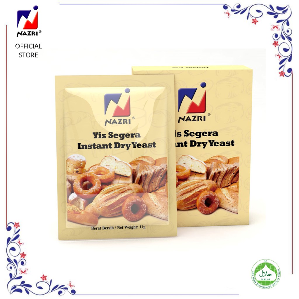 NAZRI Yis Segera (11g)/NAZRI Instant Dry Yeast(11g) | Shopee Malaysia