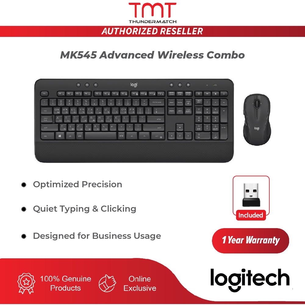 Logitech MK545 Advanced Wireless Keyboard & Mouse Combo | Shopee Malaysia