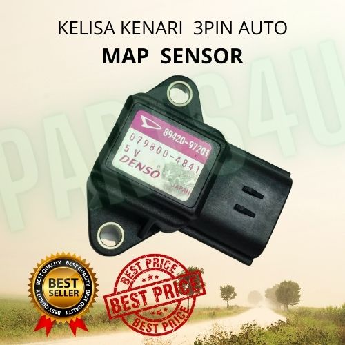 DAIHATSU! MAP SENSOR 3 PIN PERODUA KELISA KENARI (AUTOMATIC) 89420 ...