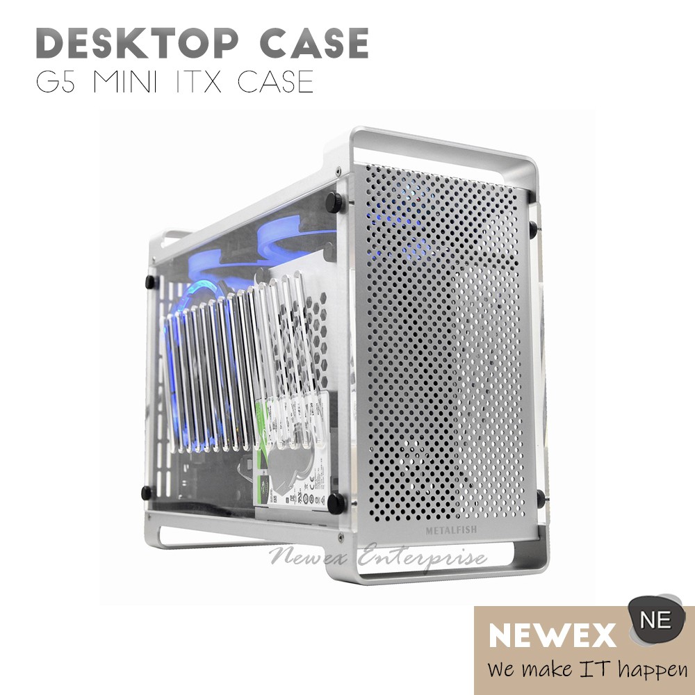 Side Open DIY ITX Desktop Gaming Case Mini-ITX Computer