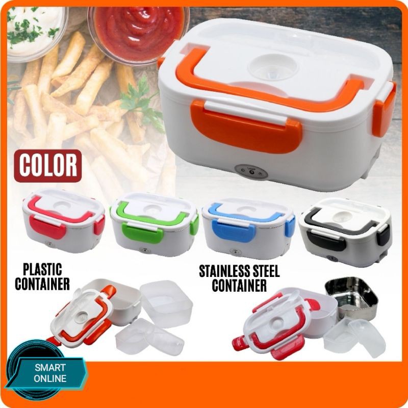 Bento Box Lunch Box Electronic Bekas Makanan Cooking Heating Stainless ...