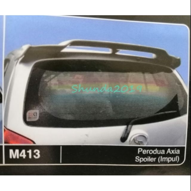 Perodua Axia Rear Boot Spoiler Impul Model (Fiber) | Shopee Malaysia