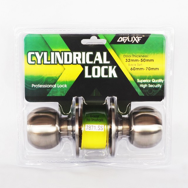 DELUXE High Quality Cylindrical Lock Set (7871-SS) | Shopee Malaysia