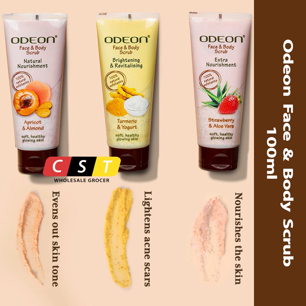 Odeon Face & Body Scrub 100ml | Shopee Malaysia