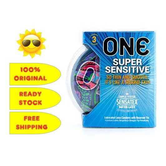 One Super Sensitive Condoms (3'S) | Shopee Malaysia