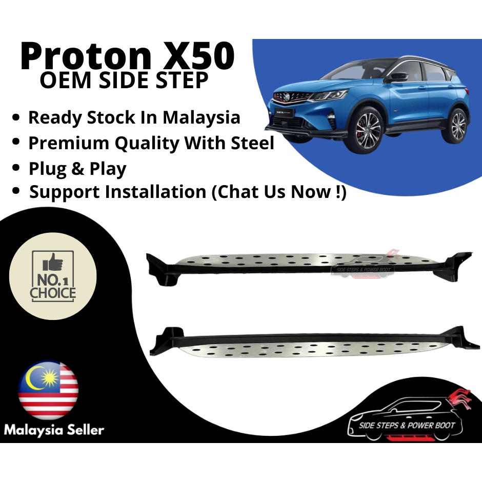 Proton X50 OEM AMG Style Running Board Side Step Ready Stock Plug ...