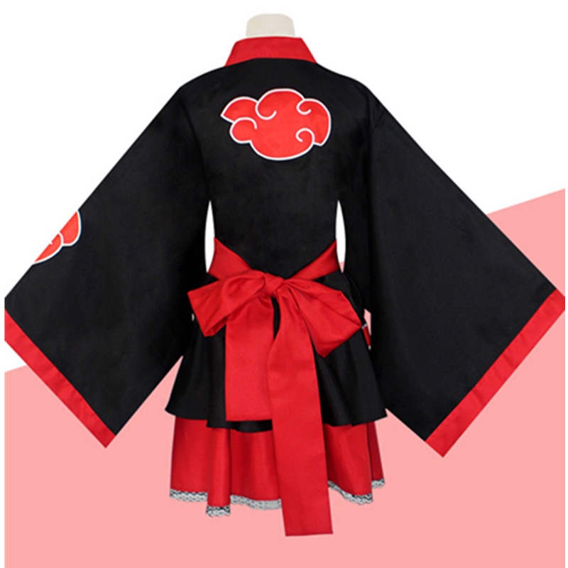 Anime Naruto Kimono Shippuden Uzumaki Akatsuki Japanese Kimono Lolita ...